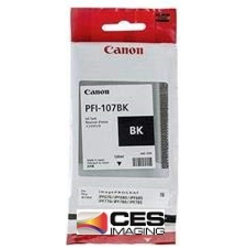 PFI-107BK Canon Dye Black Ink Tank - 130ml-6705B001AA
